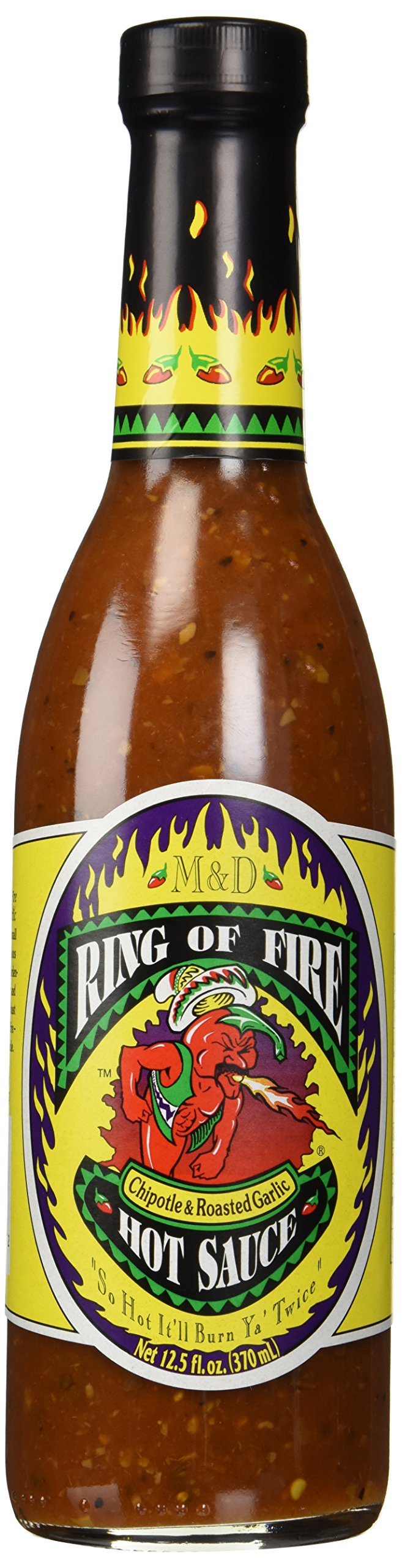 Amazon.com : Ring Of Fire Original Habanero Hot Sauce, 12.5 Ounce : Hot ...