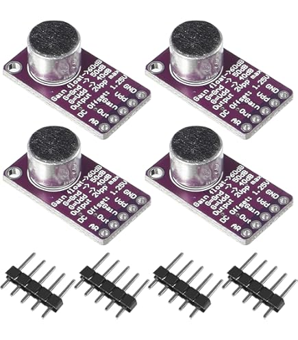 Electret Max9814 Microphone Amplifier 2Pcs MAX9814 Microphone AGC ...