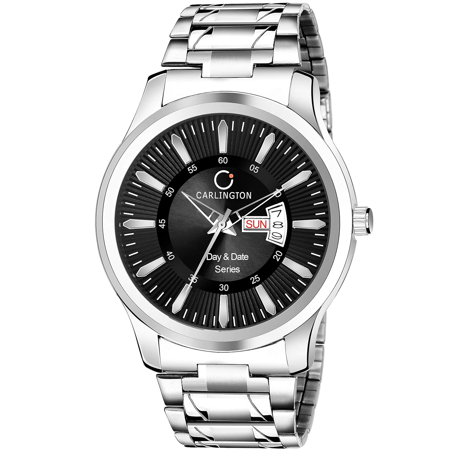 Buy Carlington Day & Date Analogue Black Dial Men's Watch - G01 at ...
