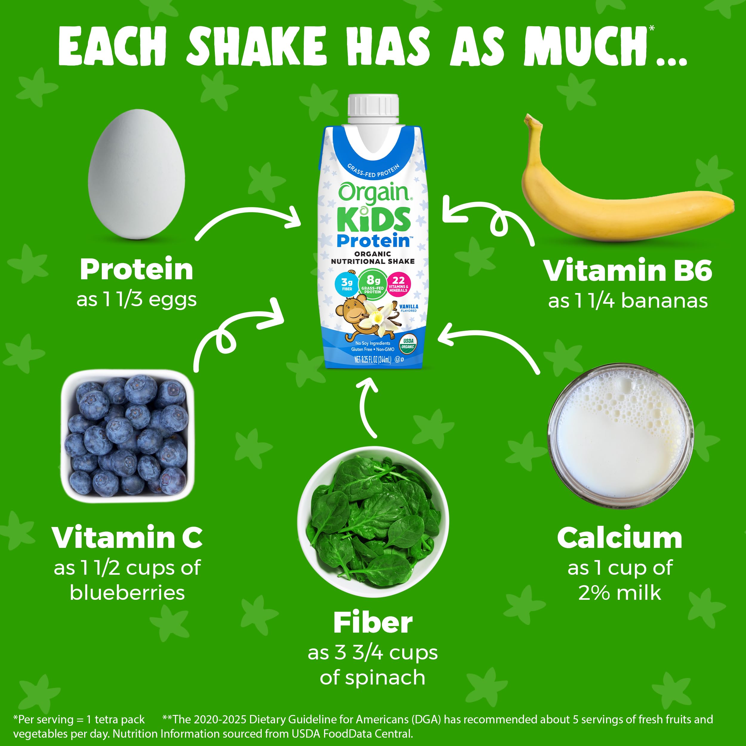 Mua Orgain Organic Kids Nutritional Protein Shake, Vanilla, Healthy ...