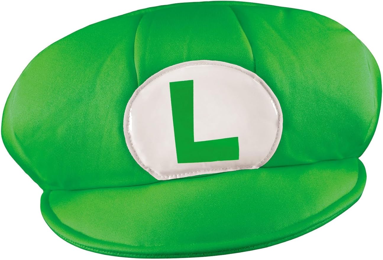Amazon.com: Disguise Men's Nintendo Super Mario Bros.Luigi Adult Hat ...