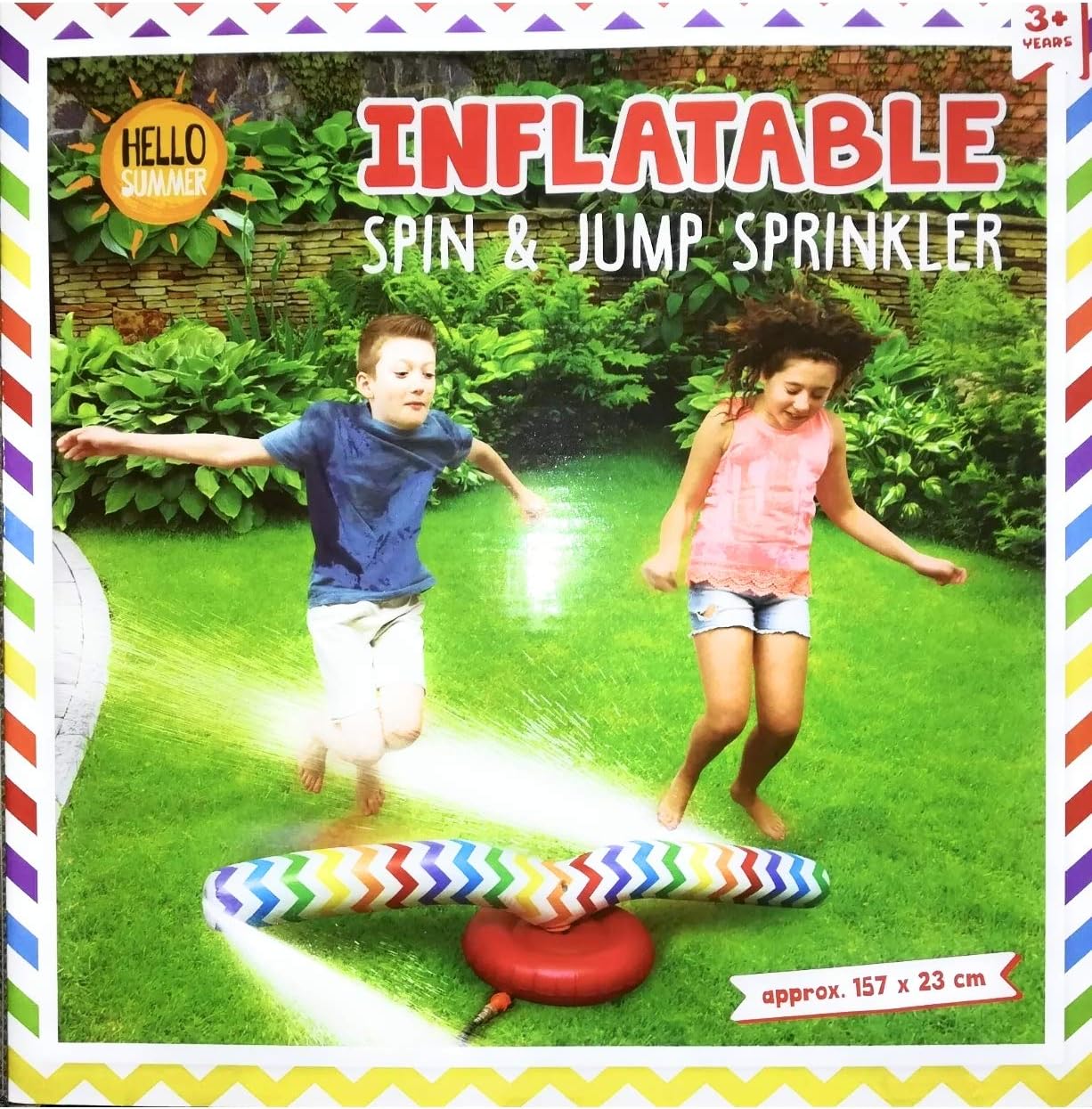 Hello summer Inflatable spin and jump sprinkler – BigaMart