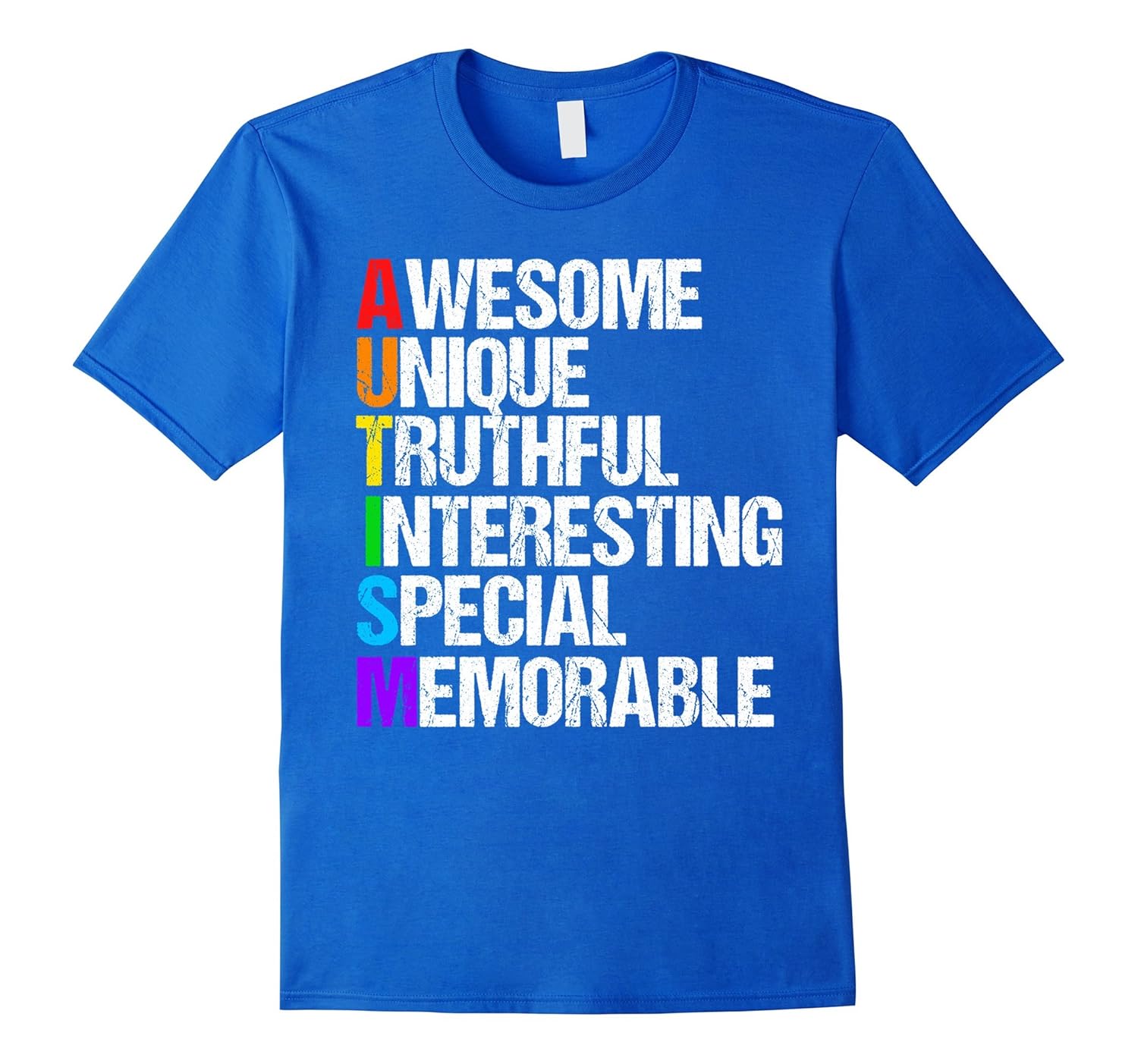 Awesome Autism Awareness Acrostic T-Shirt-BN – Banazatee