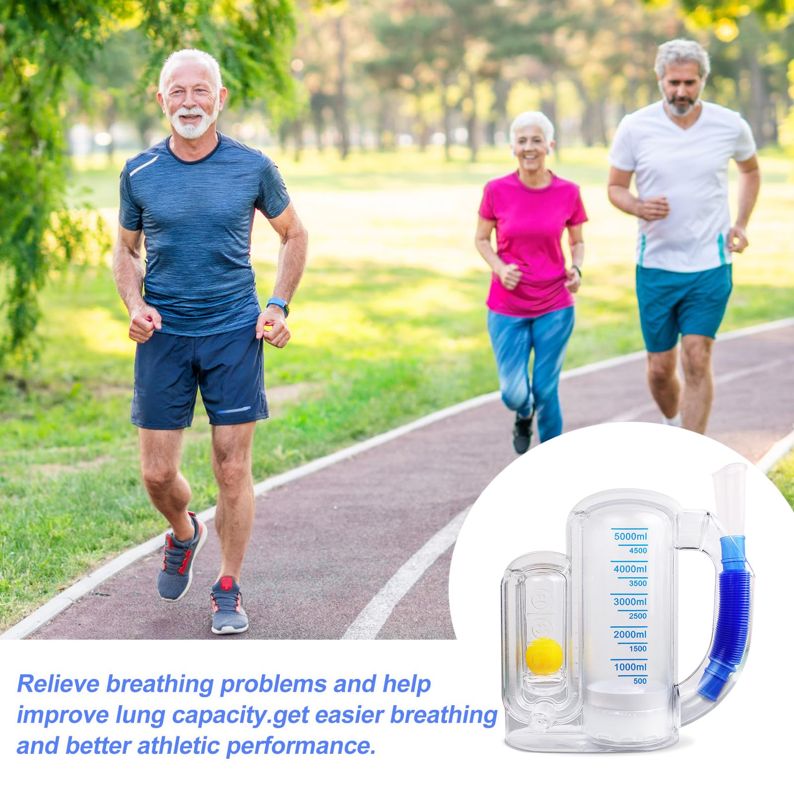 Mua Breathing Exercise Device for Lungs,Deep Breathing Trainer for ...