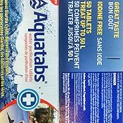 Aquatabs 49 mg (8.5 mg Active) Water Purification Tablets - 2 Pack ...