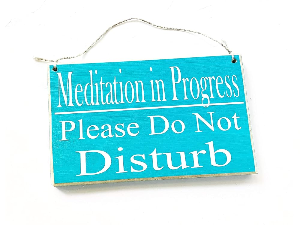 Amazon.com: Meditation In Progress 8x6 Custom Wood Sign Zen Yoga Soft ...