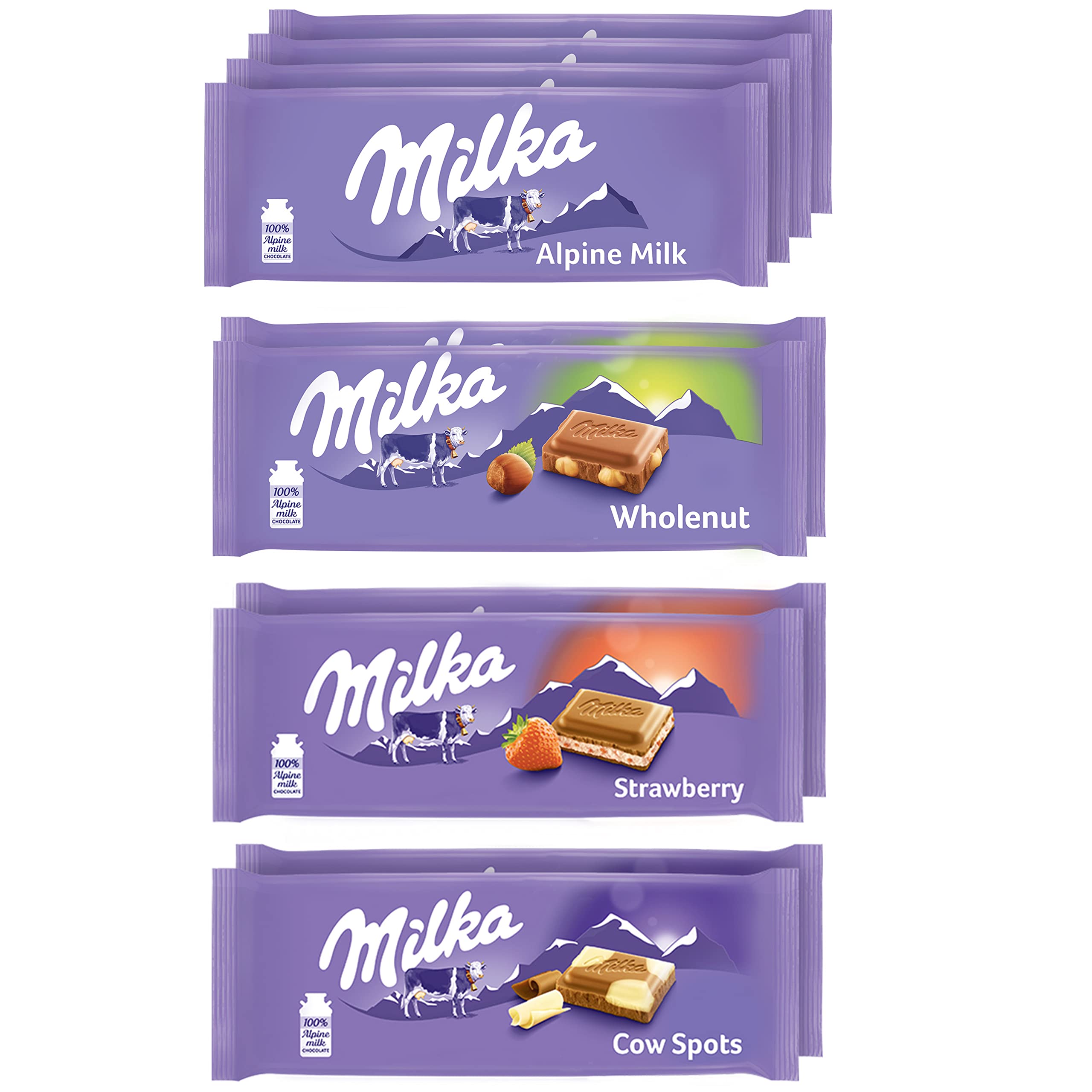 Mua Milka European Chocolate Bars Variety Pack, Alpine Milk Chocolate ...