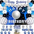 Amazon.com: kreat4joy Volleyball Birthday Decorations, Volleyball Happy ...