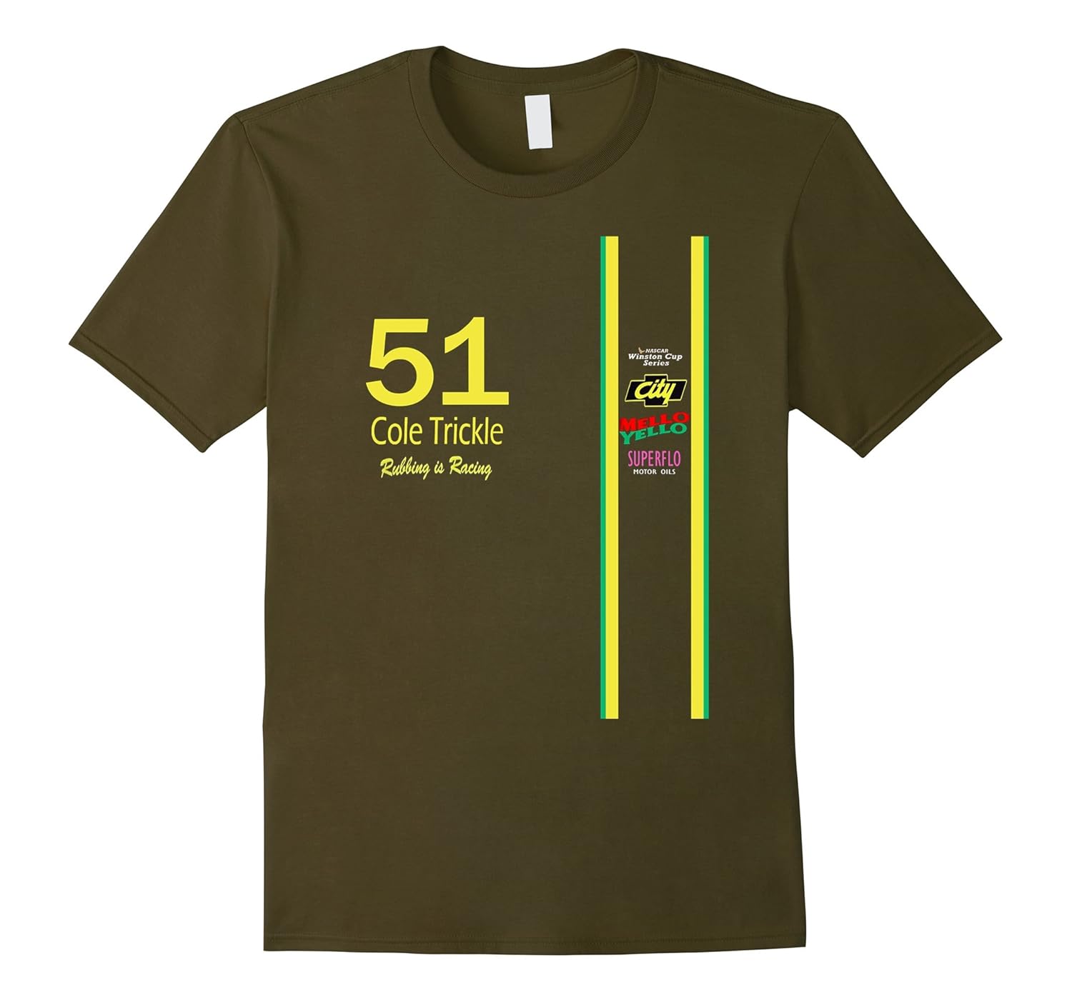 Cole Trickle Days of Thunder Mello Rubbings racing T-shirt-CD – Canditee