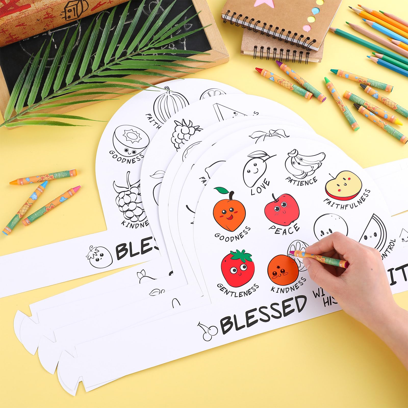 Fruit Of The Spirit Crafts For Kids 24 Sets Fruit Of The Spirit ...