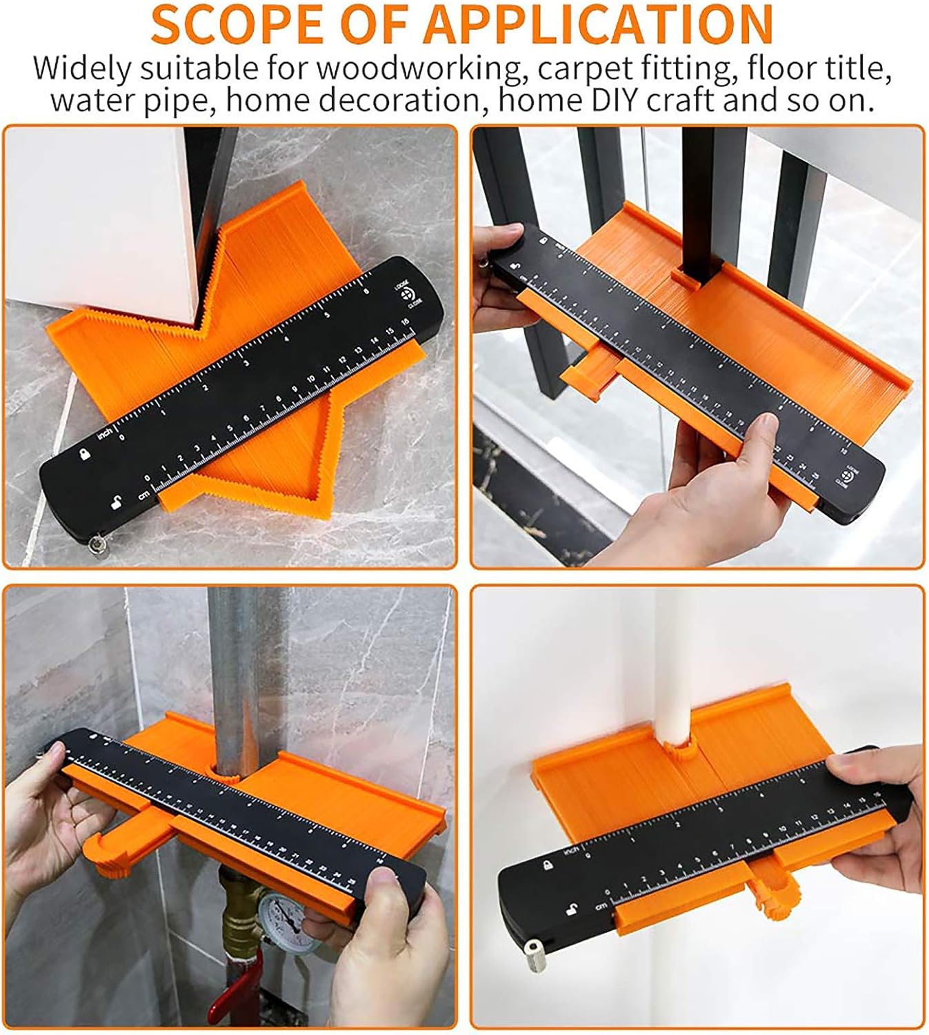 Contour Gauge Profile Tool with Lock, UNISOPH Copy Irregular Shape ...