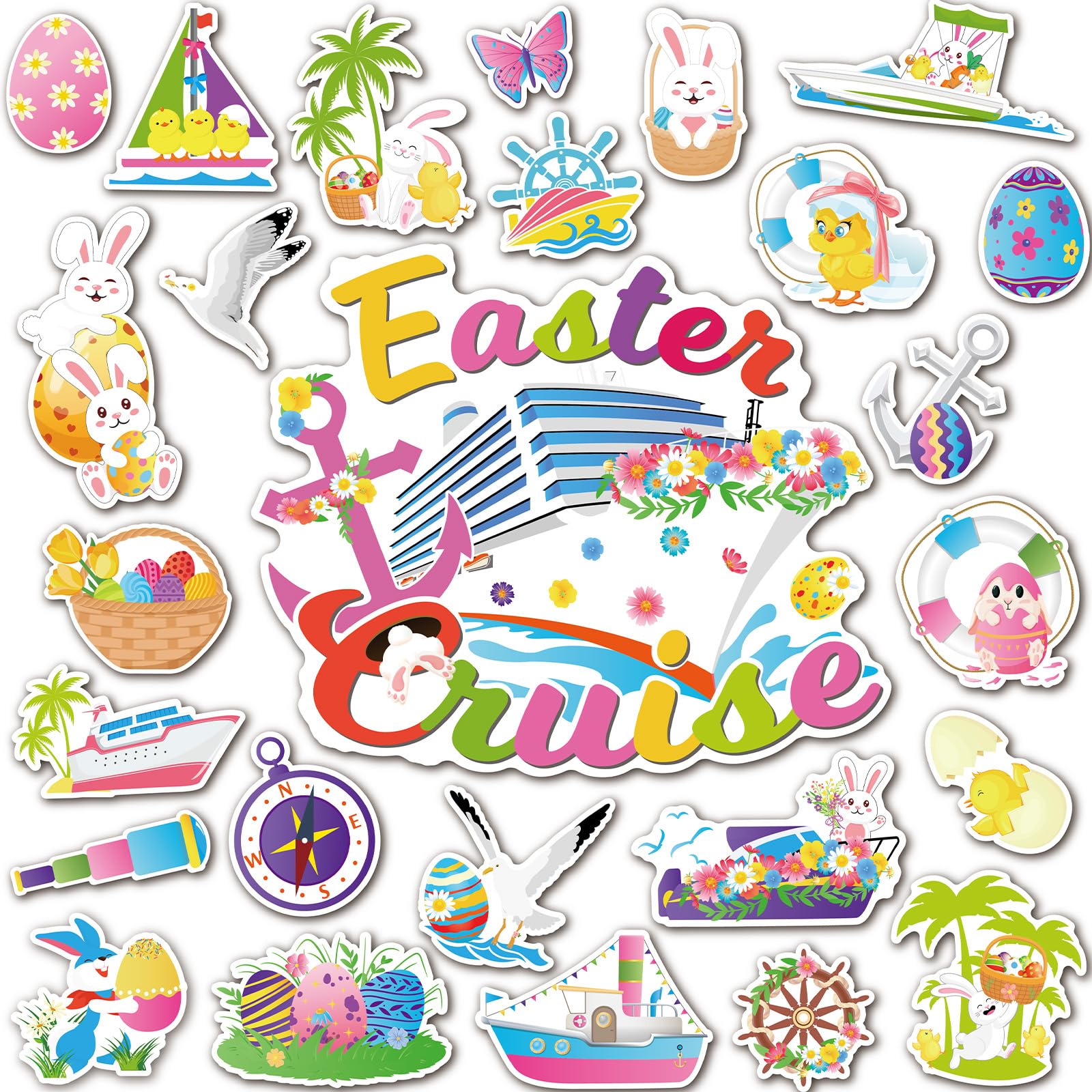 26pcs Easter Cruise Door Magnetic Decorations, Cruise Ship Door ...