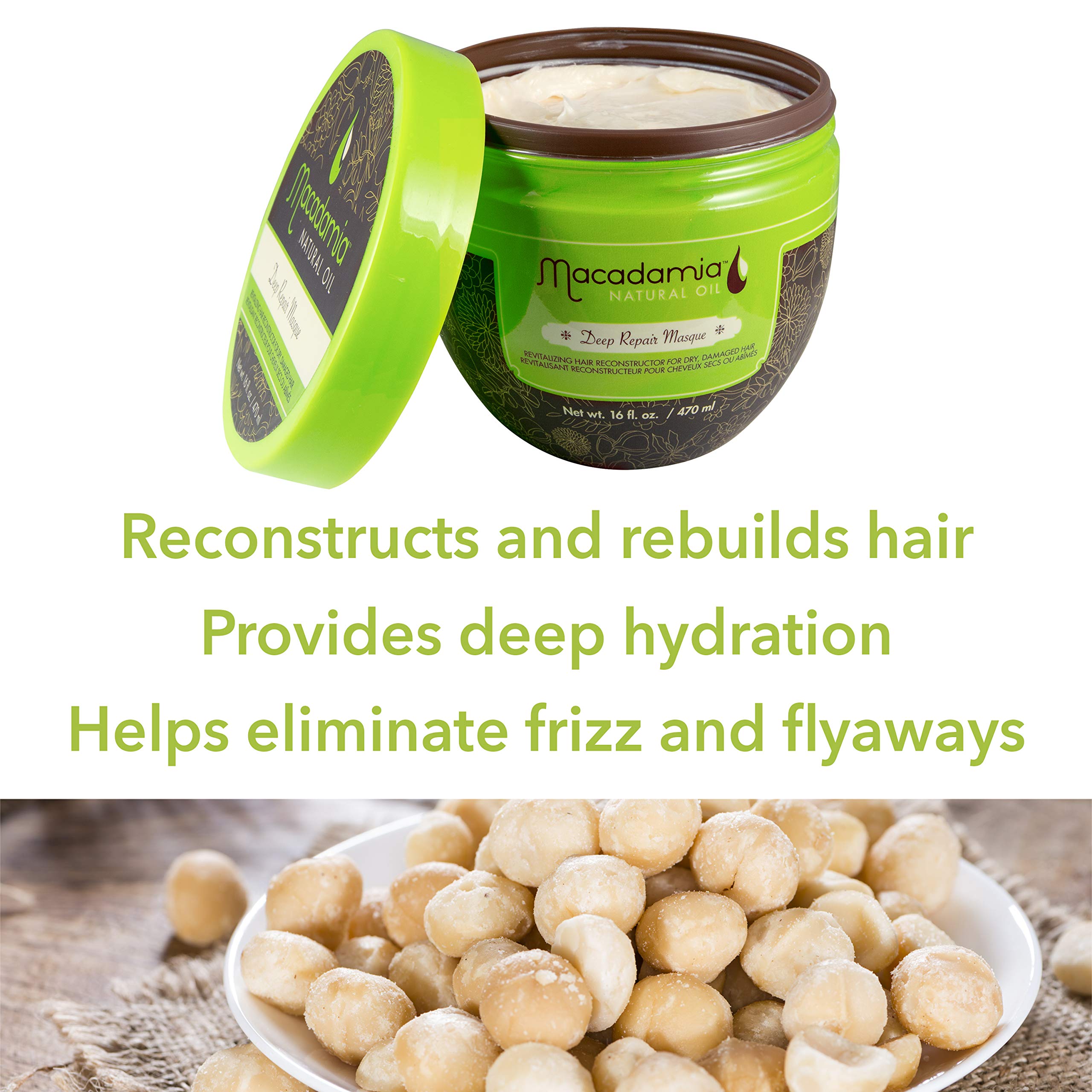 Macadamia Natural Deep Repair Hair Masque, 16 OZ | Pricepulse