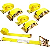 Amazon.com: DC Cargo Mall E Track Ratchet Straps, Heavy Duty Cargo Tie-Down E Track Straps 2" x ...