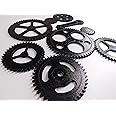 Amazon.com: Steampunk Gears Wall Decor - Eight Gears, Two Push Rods ...