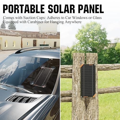 Window Socket Solar Charger Portable Solar Panel 12V 125V Waterproof