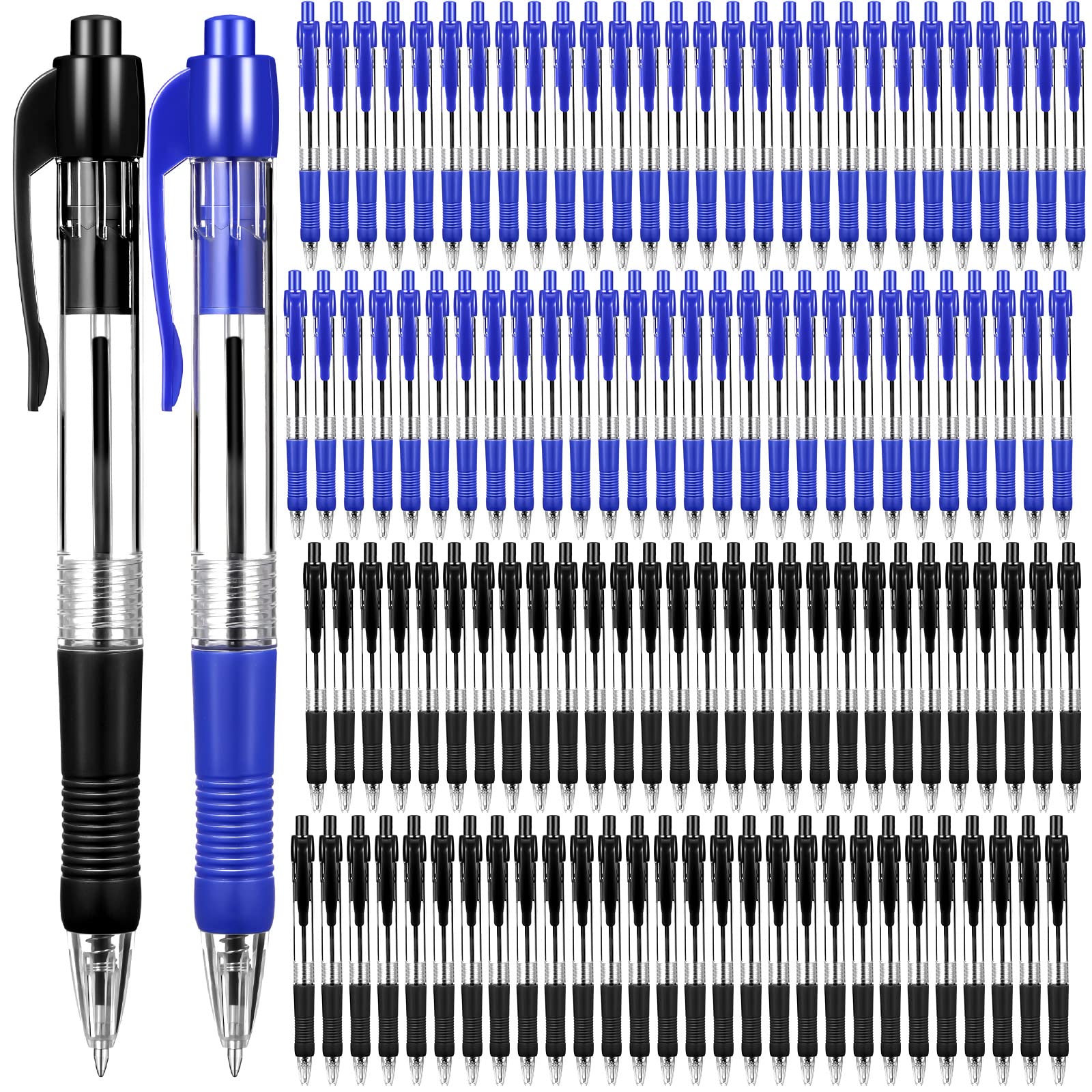 200 Pack Retractable Ballpoint Pen 1.0 mm Medium Point Click Pen ...