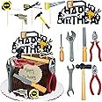 Amazon.com: 18PCS Tools Cake Topper Tools Cake Decorations Toolbox ...
