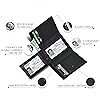 Real Leather Mens Trifold Wallet RFID Blocking Slim Minimalist Front ...