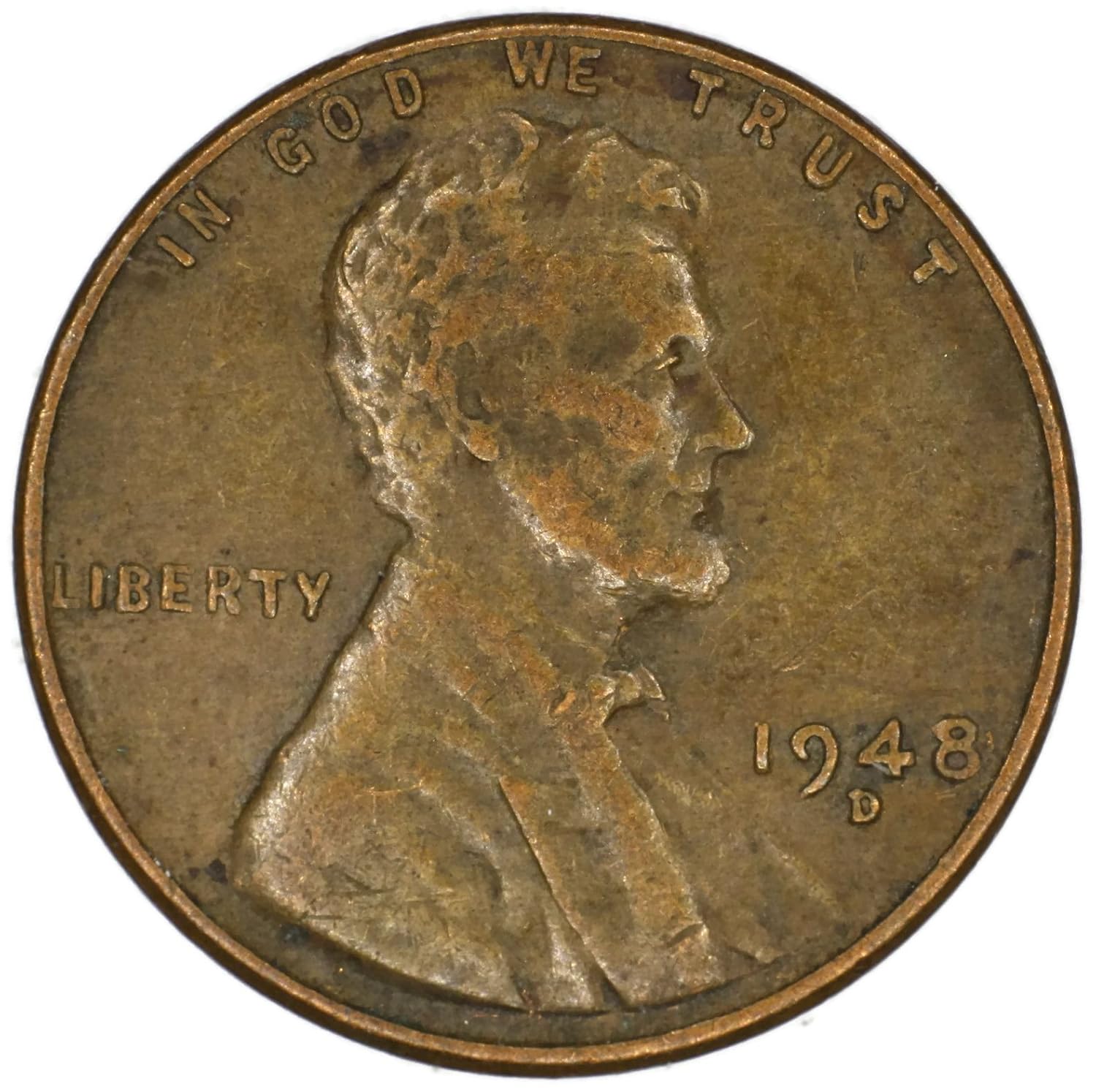 1948 Lincoln Wheat D Penny Good at Amazon's Collectible Coins Store
