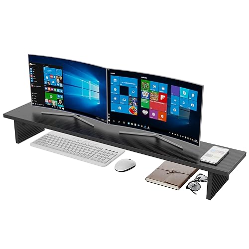 EUREKA ERGONOMIC Dual Monitor Stand - Adjustable Legs, Dual Monitor ...