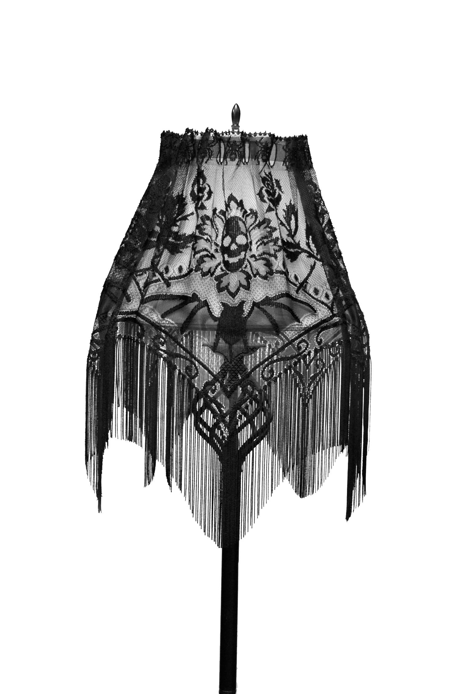 Heritage Lace Gothic Black Lace Halloween Gala 4 Way, Mantle Scarf ...