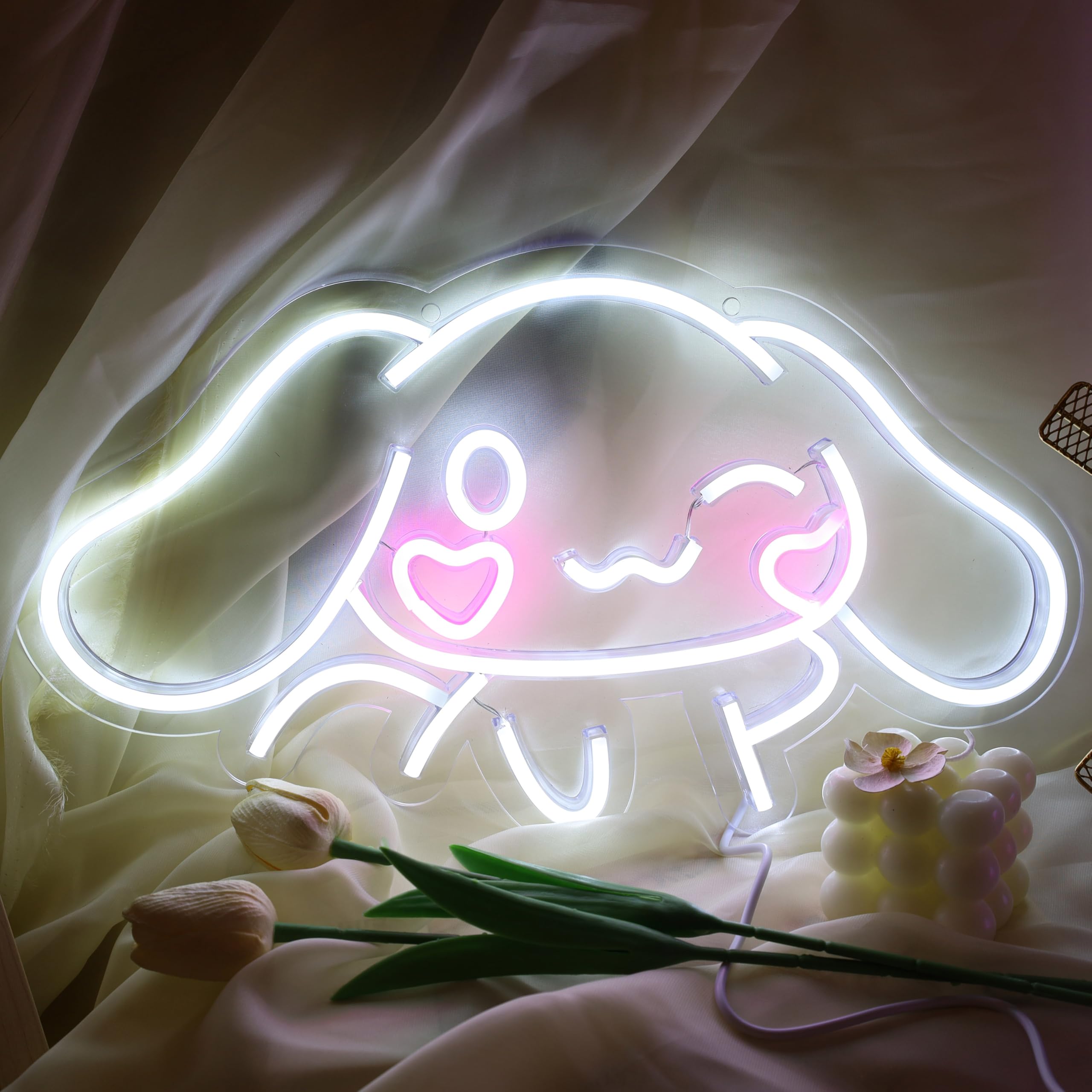 Cinnamoroll Neon Sign USB Powered for Room Decor, Japanese Cartoon ...