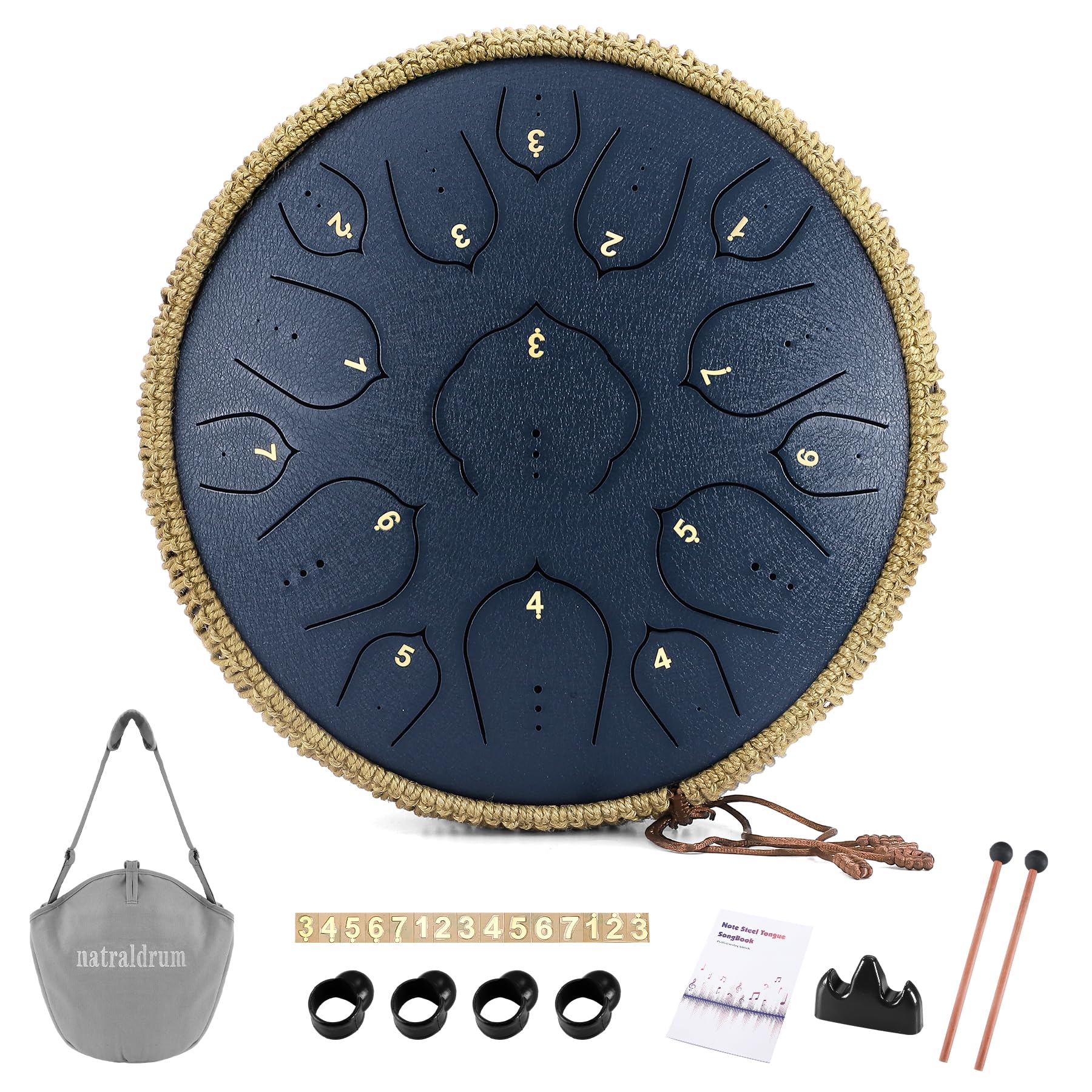 Mua Steel Tongue Drum-15Notes Handpan Drum-14Inch Tongue Drum ...