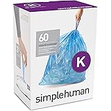 Amazon.com: simplehuman Code R Custom Fit Drawstring Trash Bags in ...