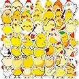 Amazon.com: 100 Pcs Chicken Stickers Cute Waterproof PVC Chicken ...