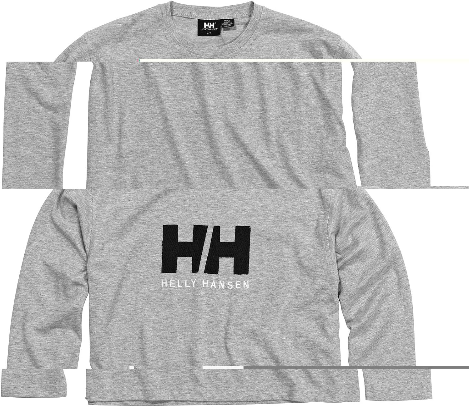 Helly Hansen Men's Logo Long Sleeve Cotton T-Shirt, Men's, Hh Logo ...
