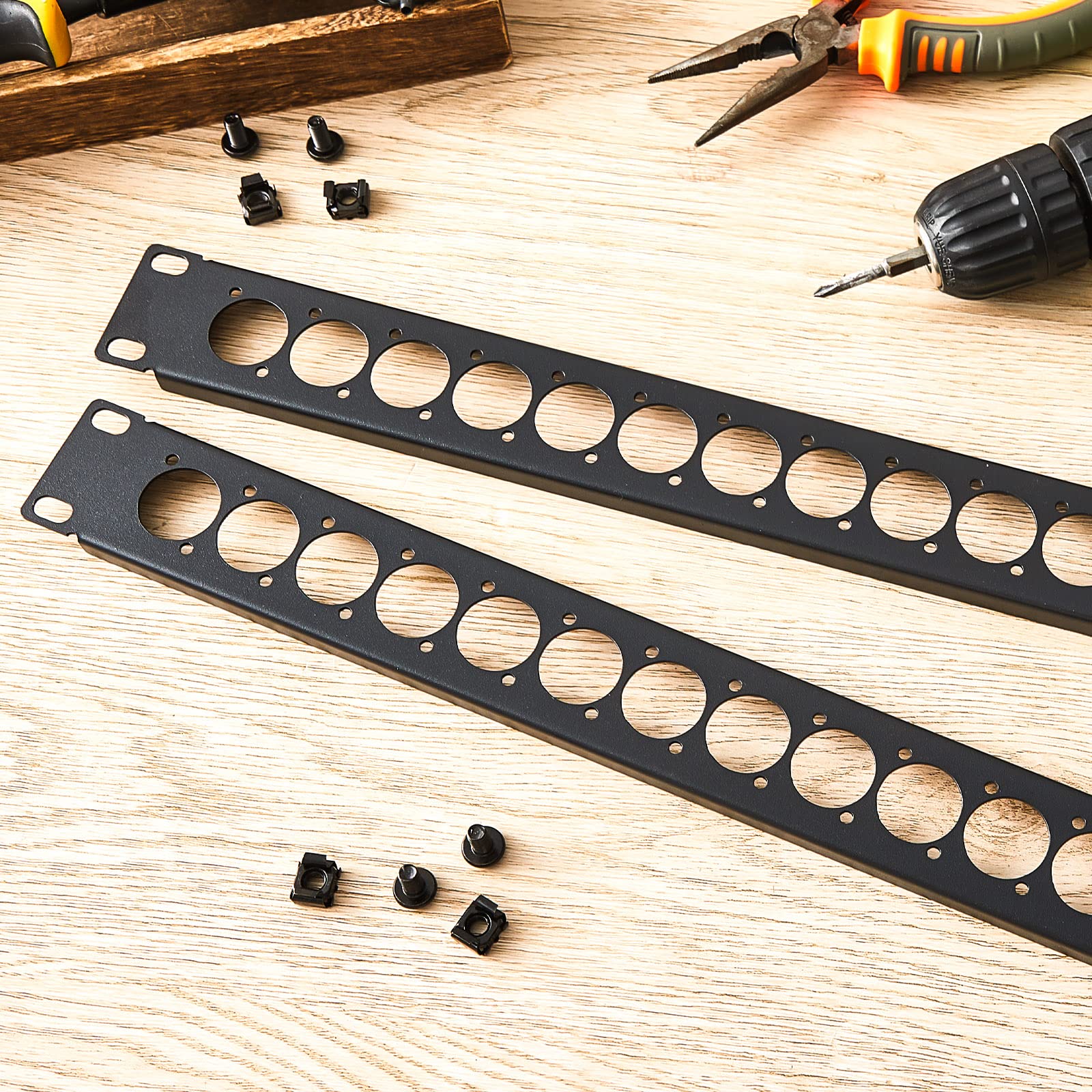 Mua 4 Pcs 1U Rack Panel XLR HDMI Audio Rack Mount Panel Connectors with ...