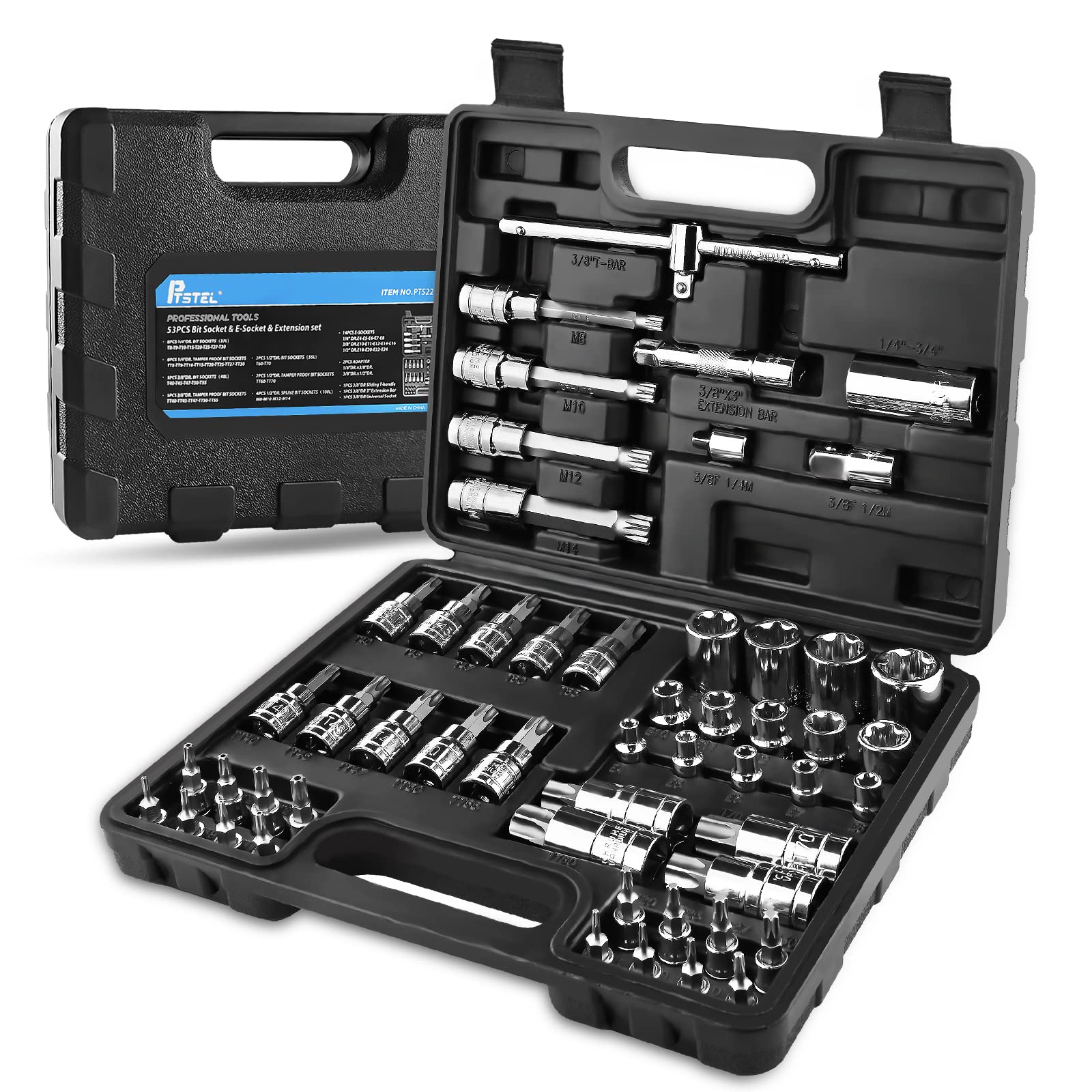 Mua PTSTEL 53PCS Master Torx Bit Socket Set, Female E-Torx Sockets ...