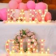 Amazon.com: Sacubee Set of 8 Pink Baby Shower Decoration for Girl Baby ...