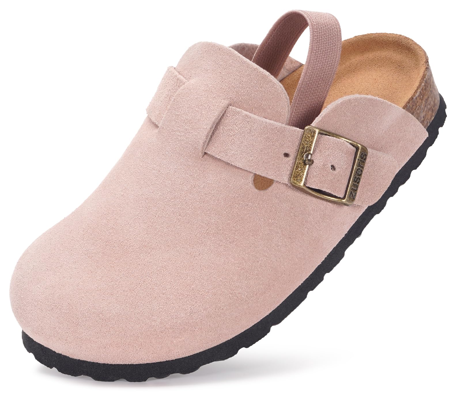 ZUSERIS Suede Clogs for Boys Girls Unisex Toddler Sandals Kids Cork ...