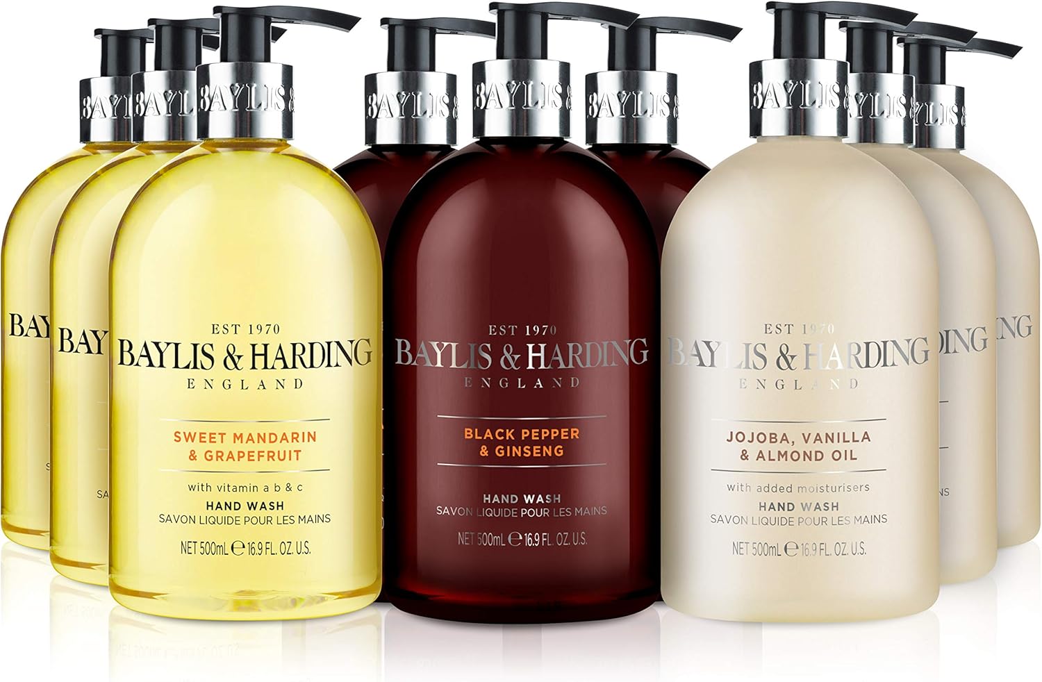 Baylis & Harding Signature Hand Wash Bundle – 3 x Sweet Mandarin and ...