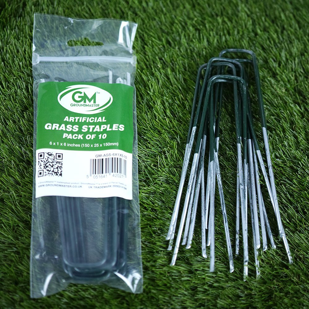 GroundMaster 6" Strong Galvanised Steel Green-Coated Artifical Grass ...