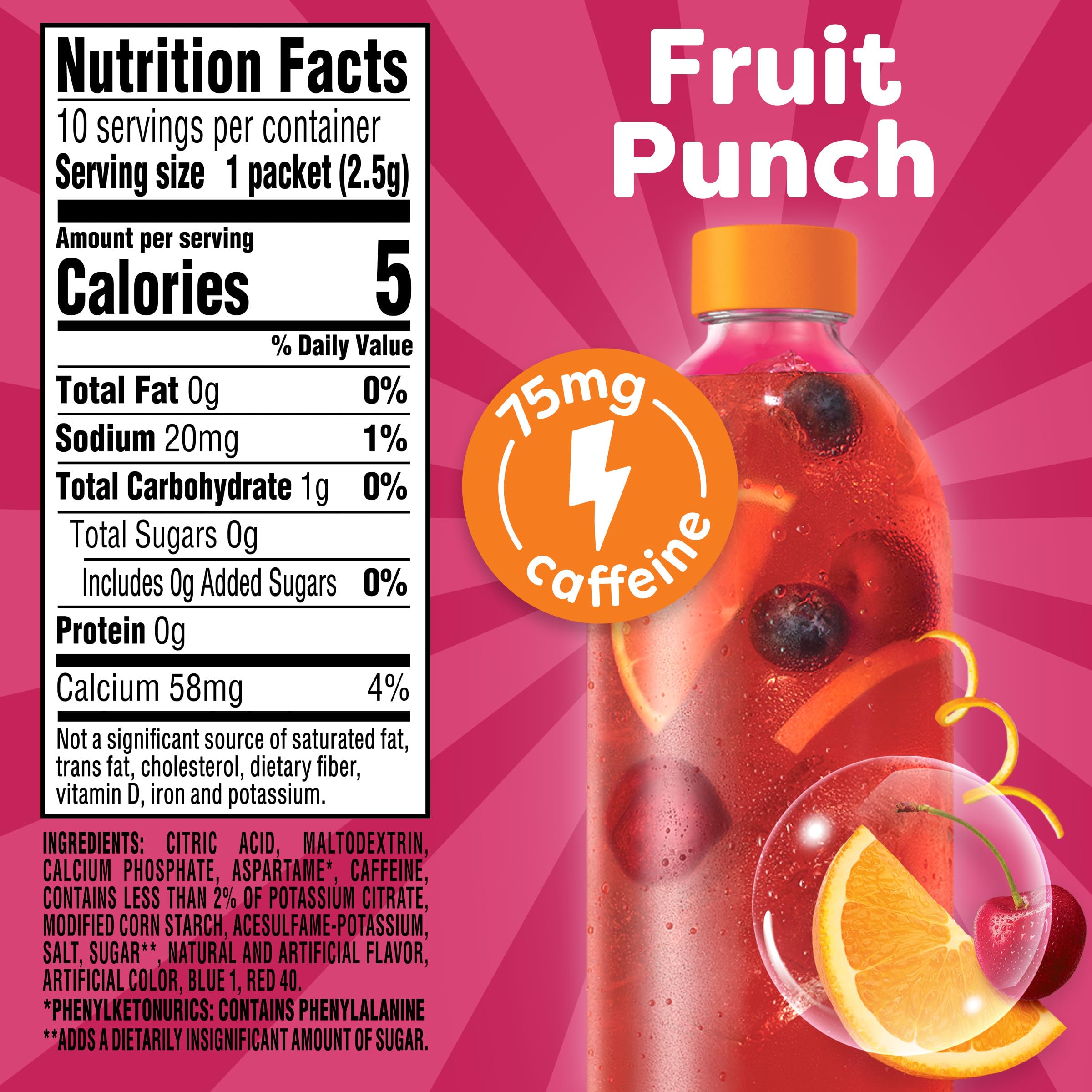 Mua Crystal Light Energy Boost Fruit Punch Drink Mix, 10 ct On-the-Go ...