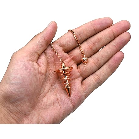 Mua Healing Metal Pendulums for Divination, Rose Gold Spiral Coil Open ...