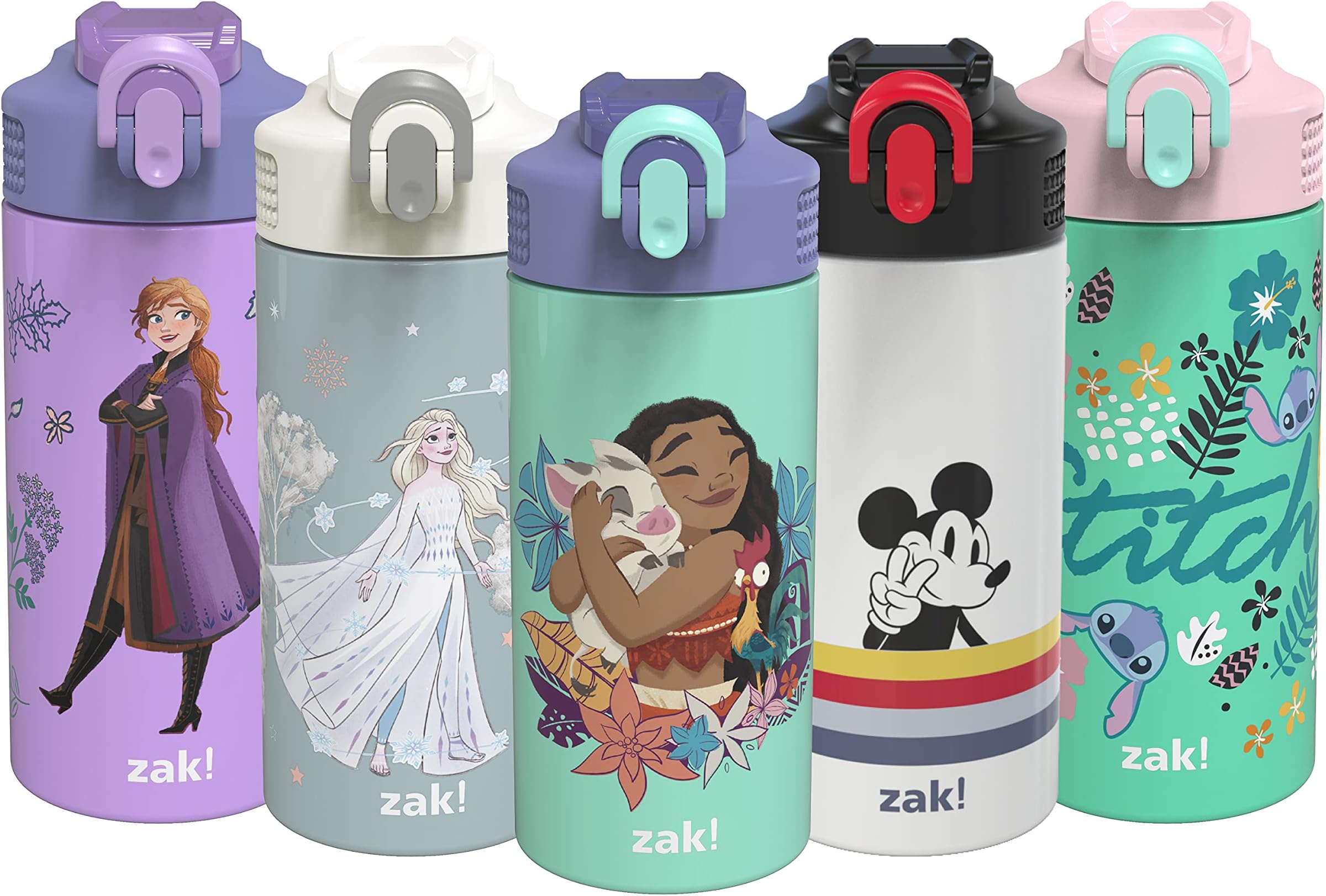zak! Disney Moana - Stainless Steel Vacuum Insulated Water Bottle - 14 ...