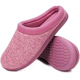 Amazon.com | HomeIdeas Women's House Indoor Slippers Memory Foam Slip ...
