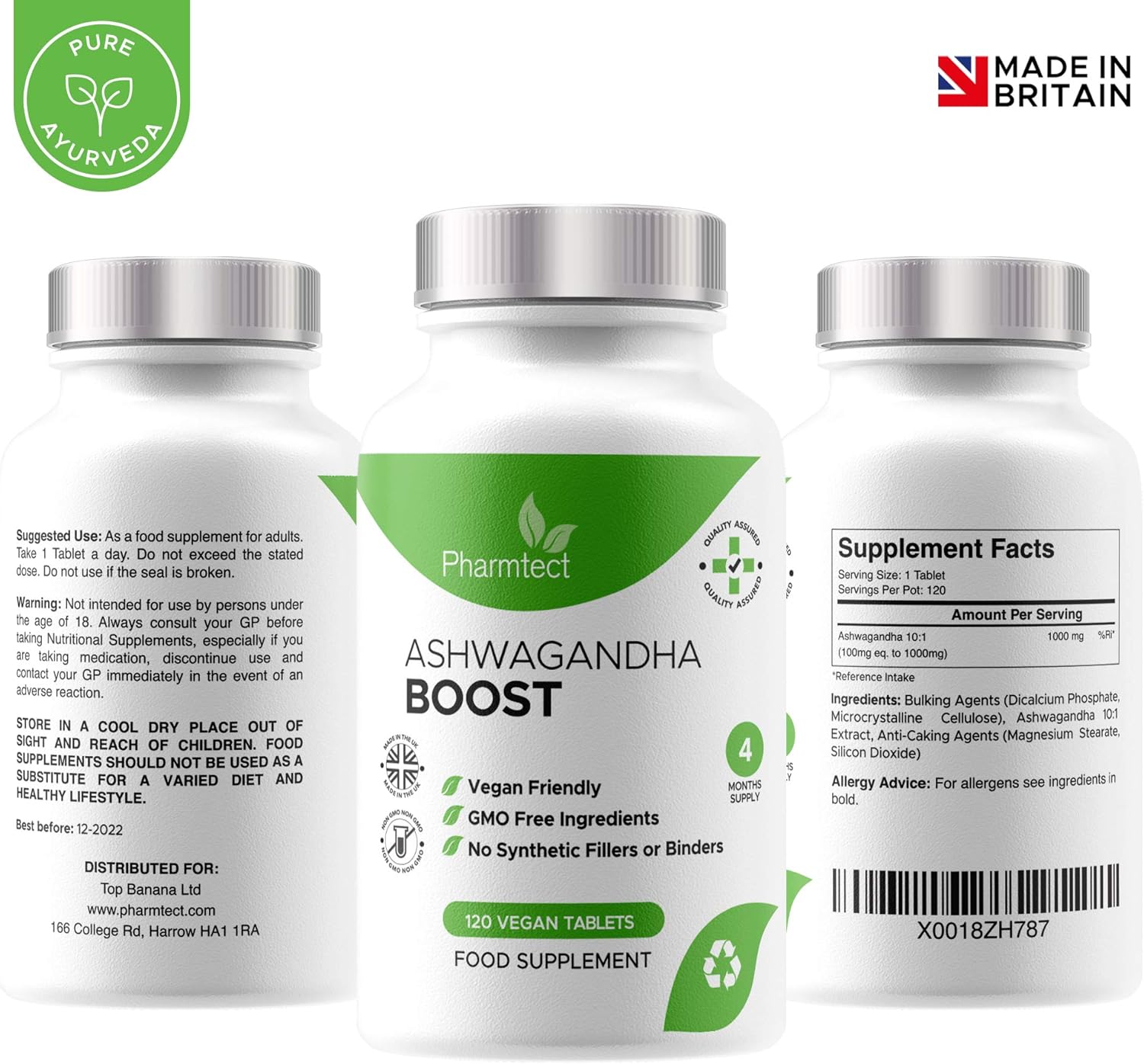Ashwagandha Boost 1000mg – Pure Ashwagandha Root Supplement – 100% ...