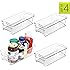 Amazon.com: Vtopmart Refrigerator Organizer Bins 4 Pack - Clear Small ...