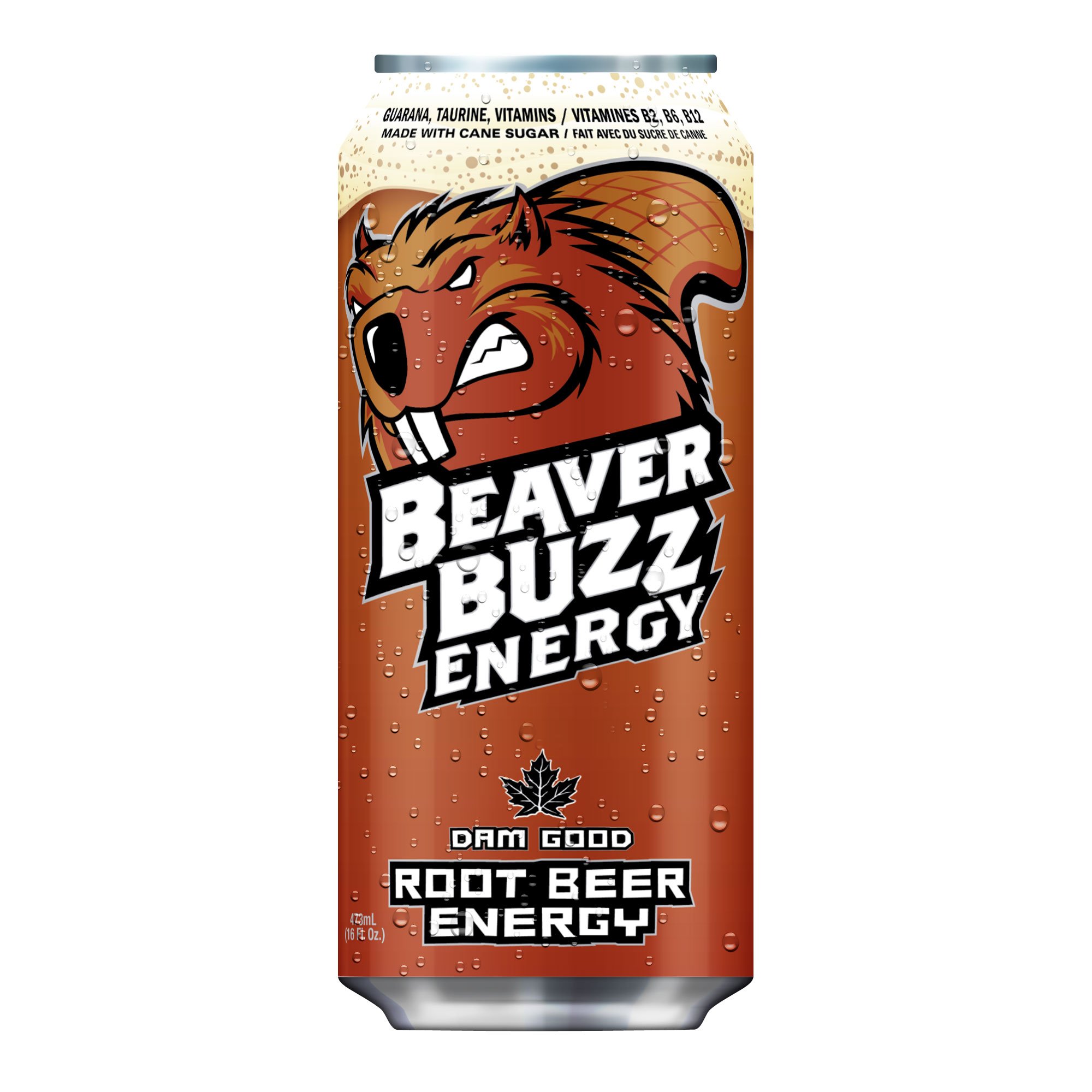 Amazon.com : Canadian Beaver Buzz (RED Can) CITRUS Energy Drink - 16oz ...