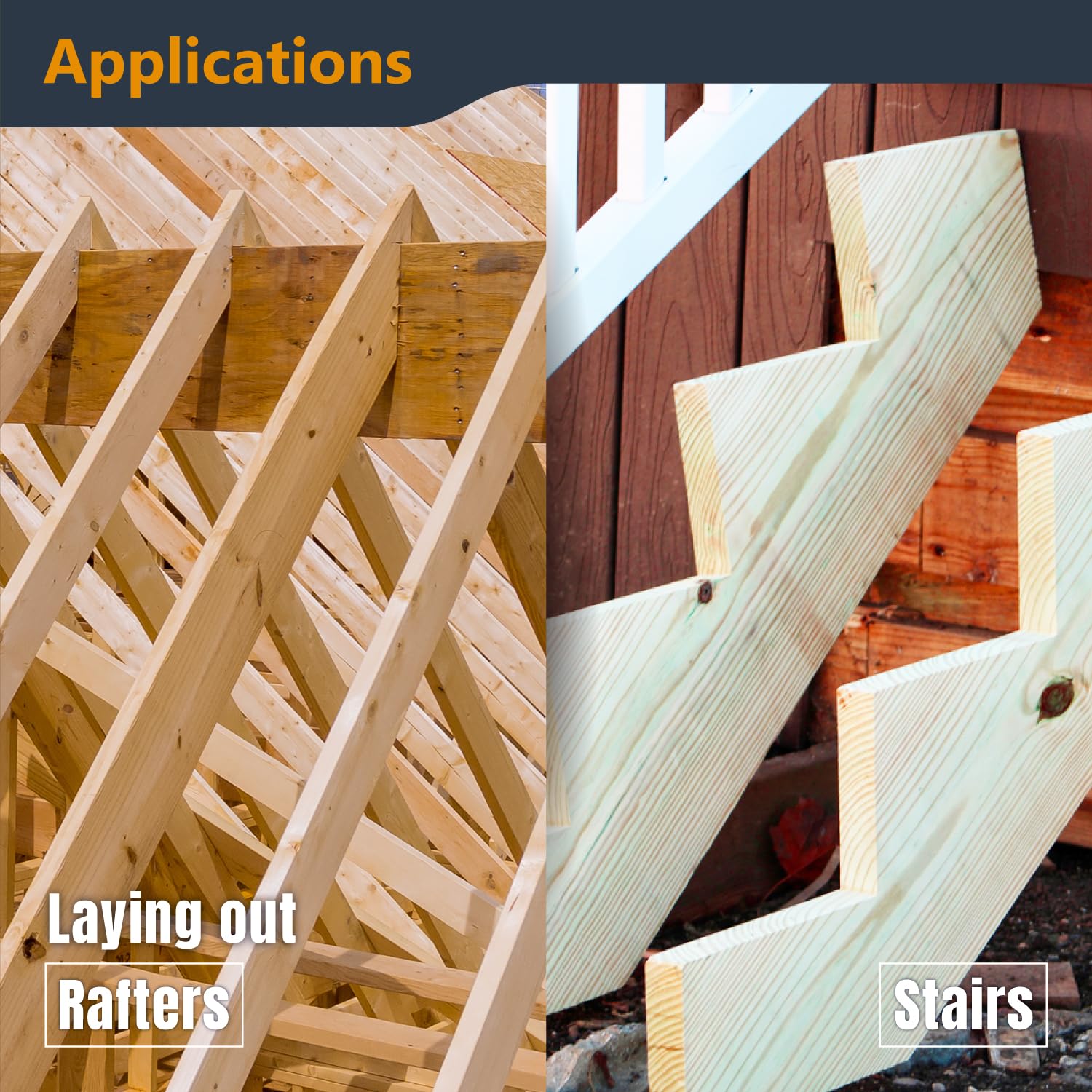 Mua POWERTEC Framing Square, 16'' x 24'' Carpenter Square with Rafter ...