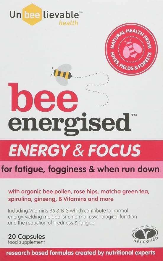 Bee Prepared Energised Energy and Focus Supplement, Pack of 20: Amazon ...