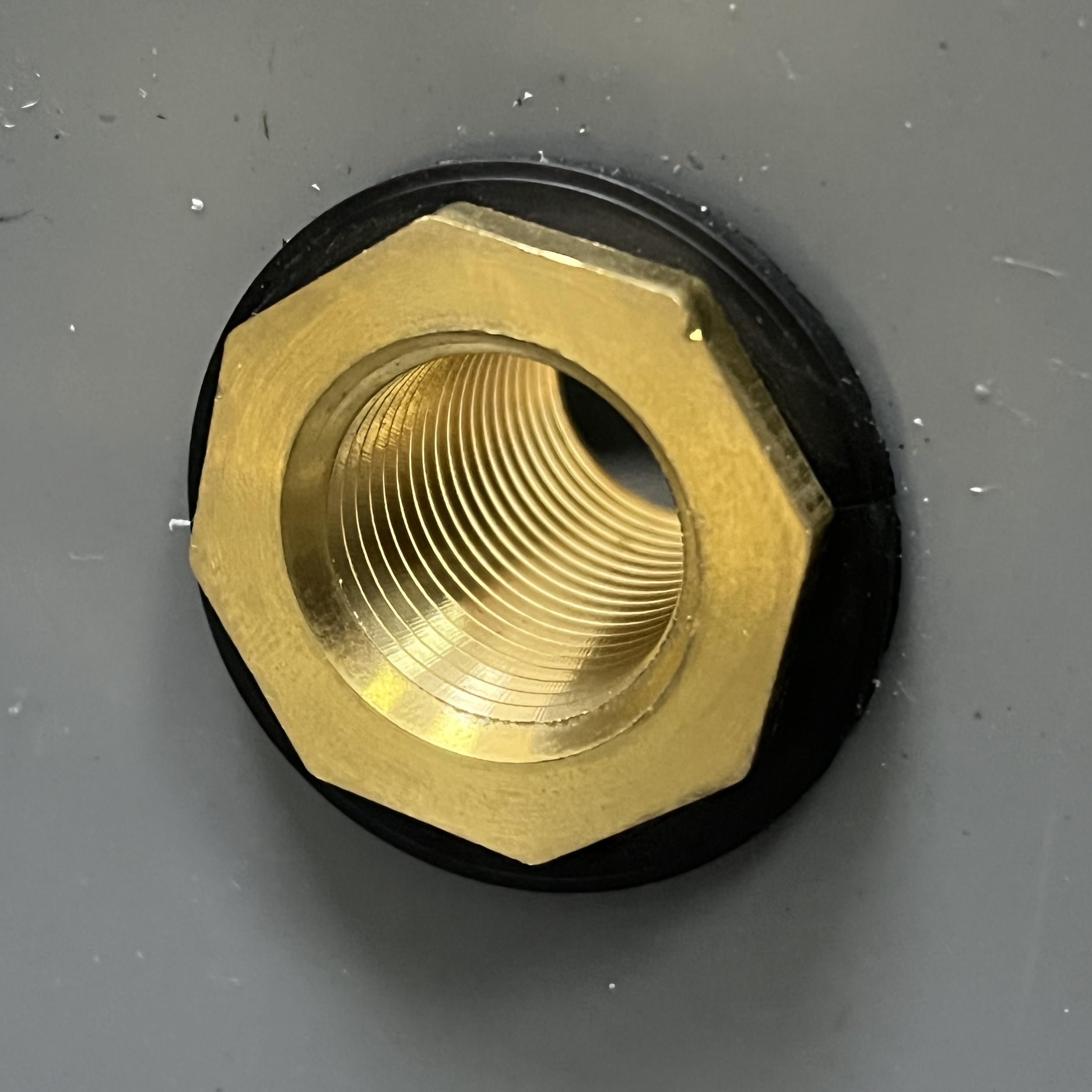 Mua YELUN Brass Water Tank Connector Bulkhead Tank Fitting 1/2" Female ...