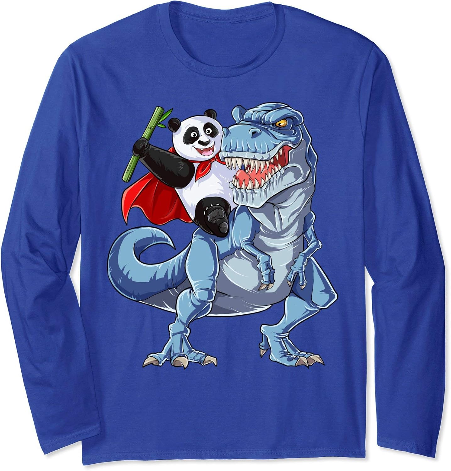 Amazon.com: Panda Riding Dinosaur T rex T Shirt Funny Pandas Bear Gifts ...