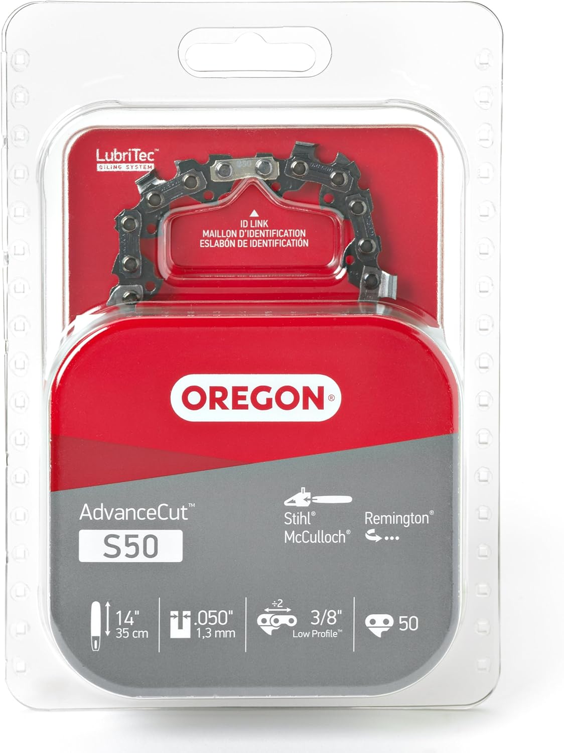 Oregon S50 14-Inch Semi Chisel Chain Saw Chain Fits Homelite, McCulloch ...