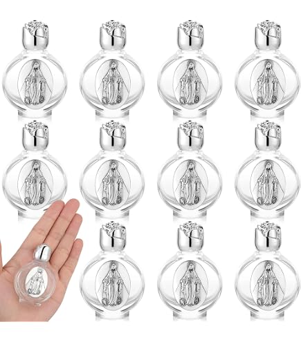 Glass Holy Water Containers 12 Pack Catholic Holy Water Bottles - Small ...